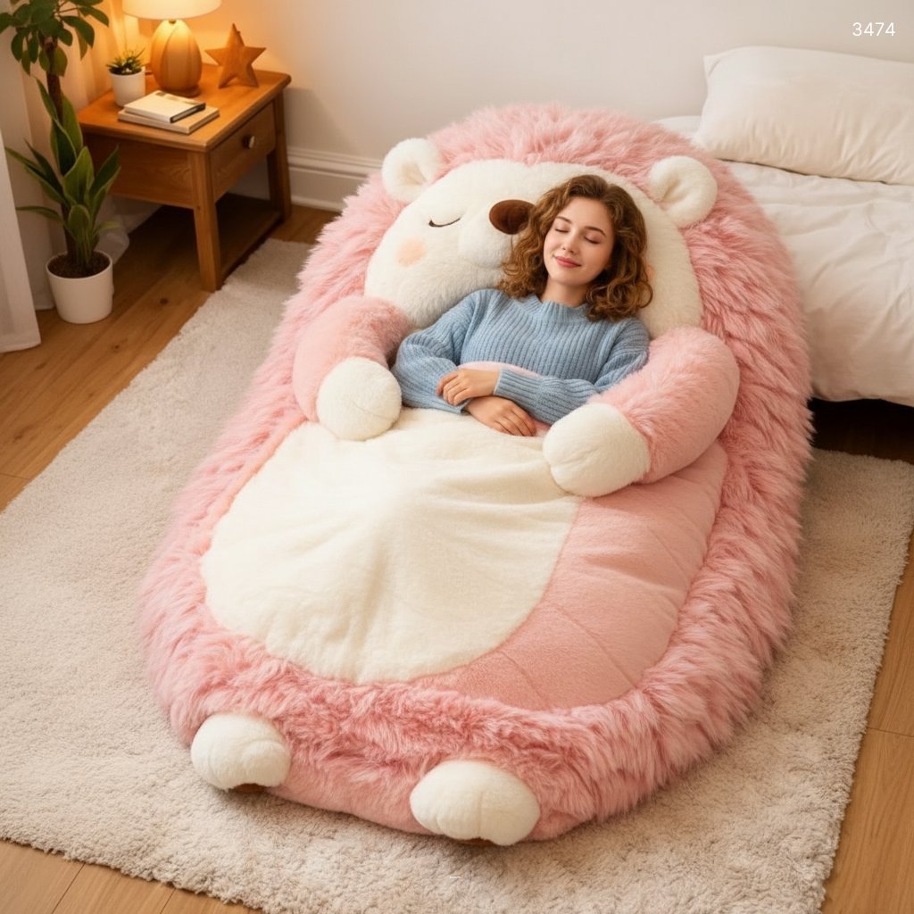 Hedgehog Shaped Sleeping Bag – Relive Childhood Magic – Soft, Snug ...