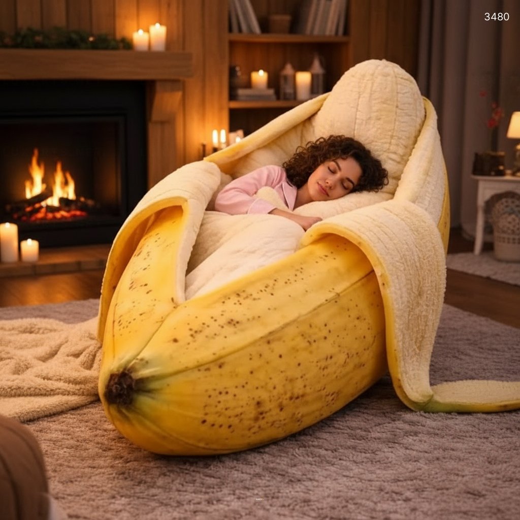 Fruit Sleeping Bag – Fun, Plush Fruit-Themed Sleep Pods: Banana ...