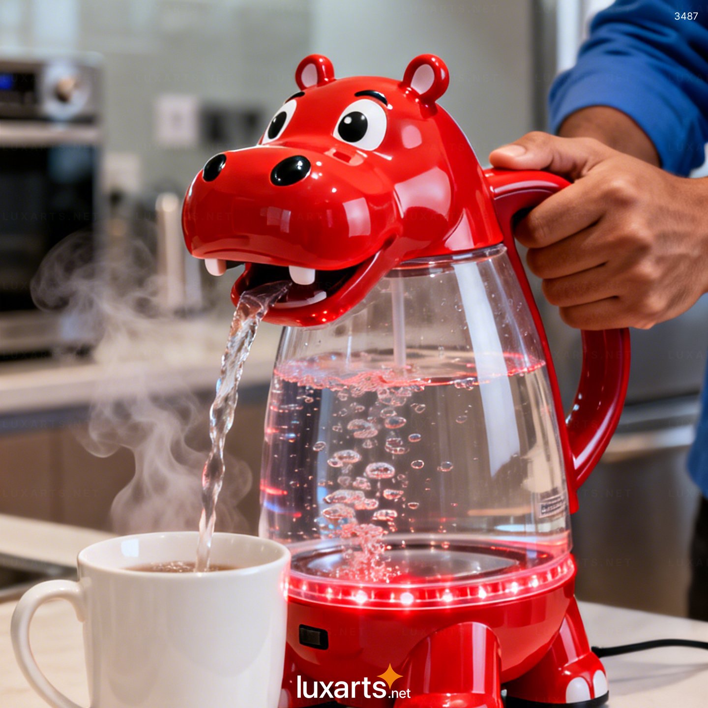 Hippo Shaped Electric Kettles – Cute & Functional Hot Water Kettles for ...