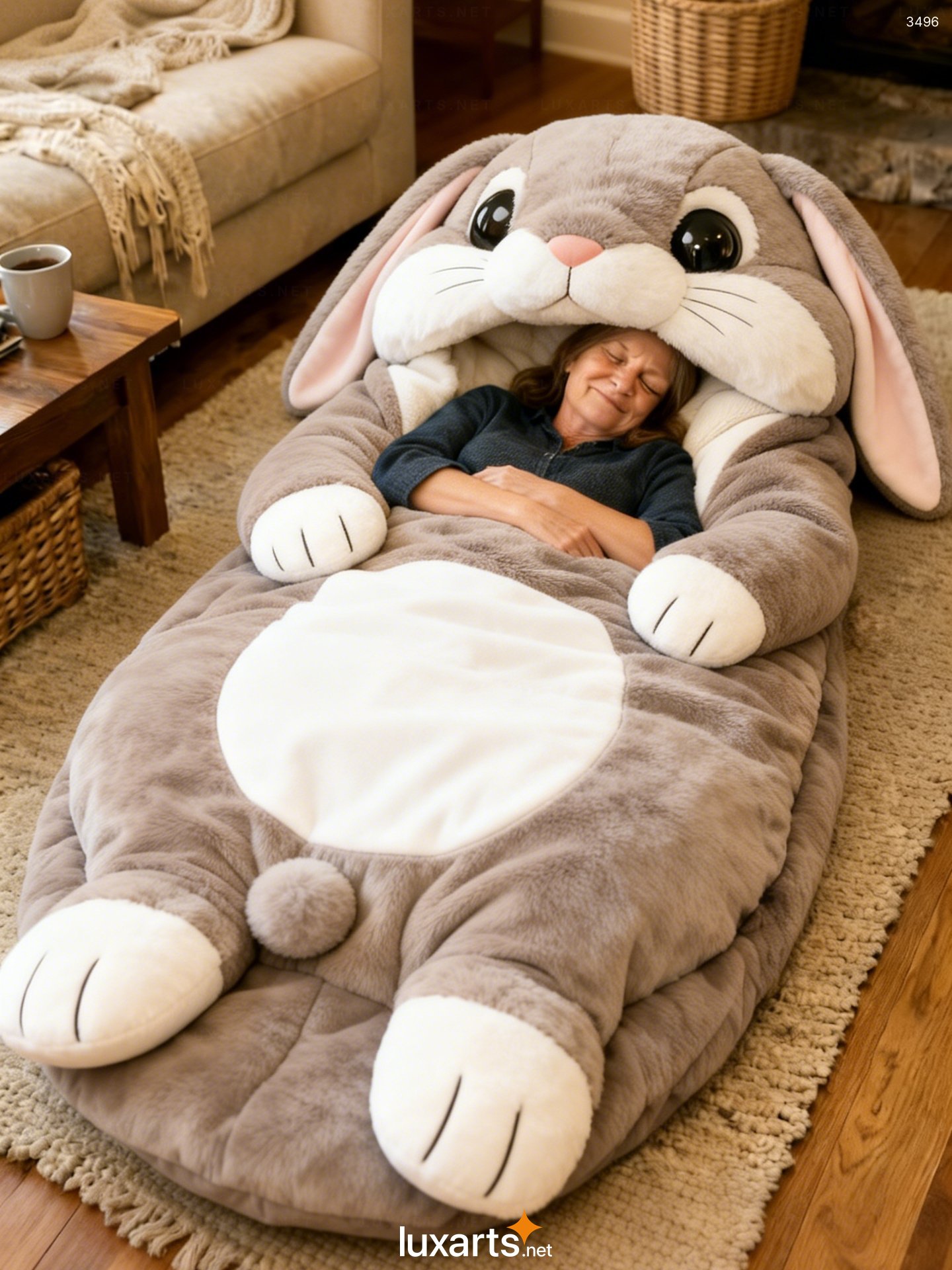 Bunny Shaped Sleeping Bag – Soft & Snuggly Kids’ Bedtime Essential for ...