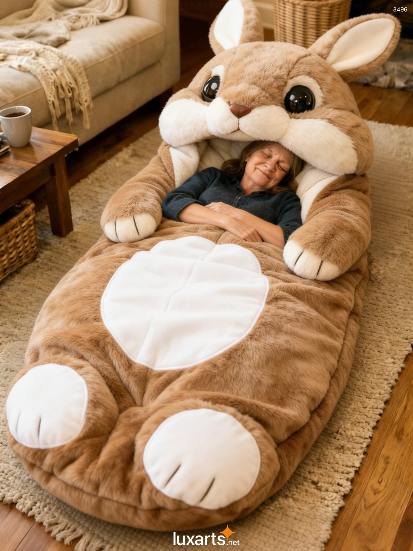 Bunny Shaped Sleeping Bag – Soft & Snuggly Kids’ Bedtime Essential for ...