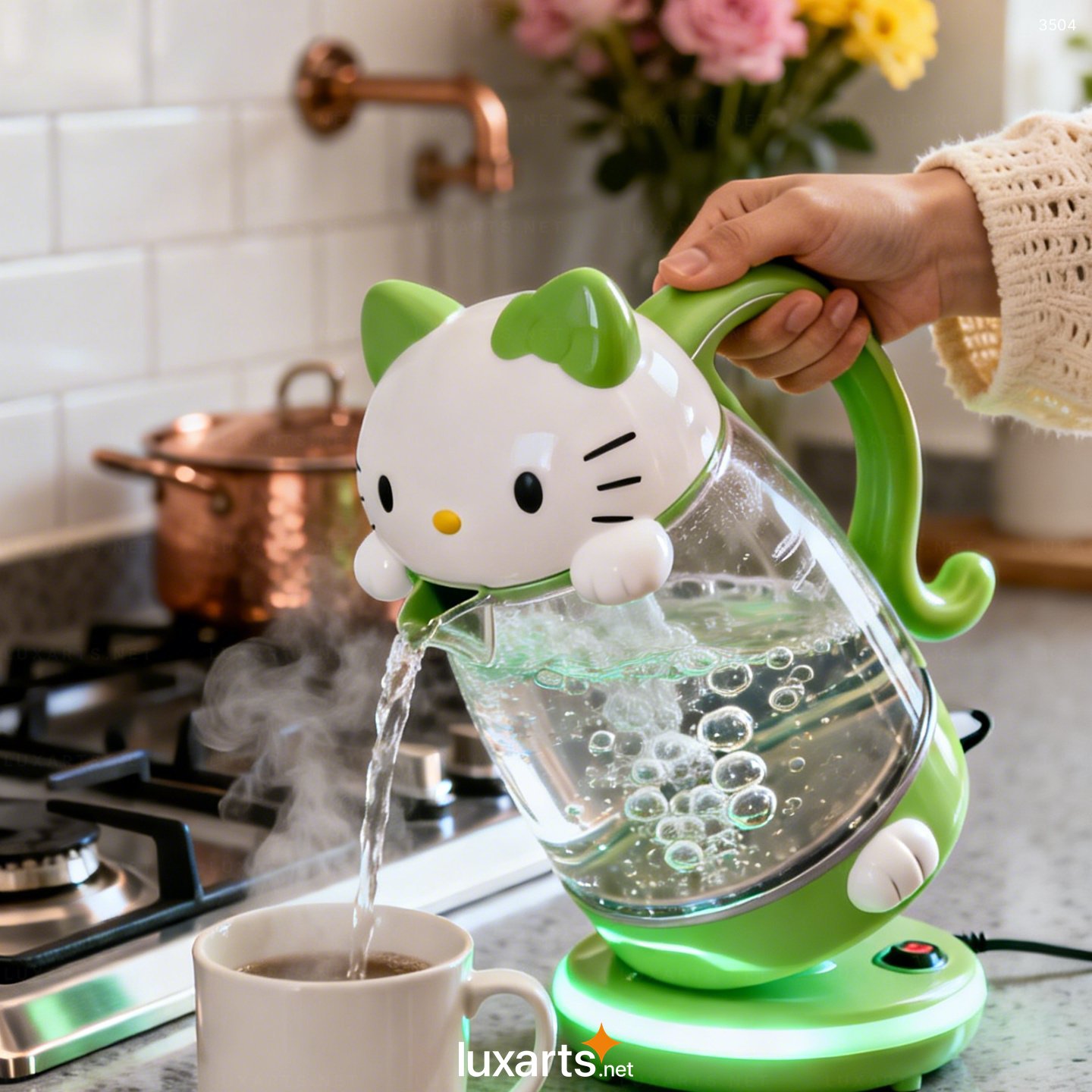 Hello Kitty Electric Shaped Kettles – Stylish & Cute Water Boiler for ...