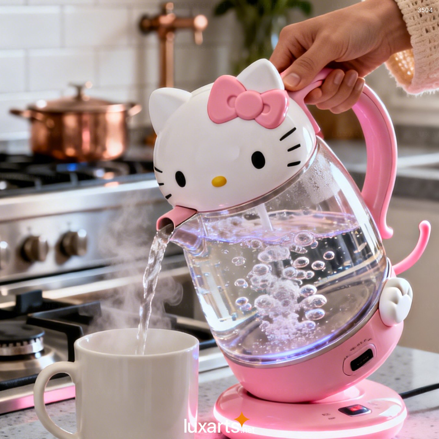 Hello Kitty Electric Shaped Kettles – Stylish & Cute Water Boiler for ...