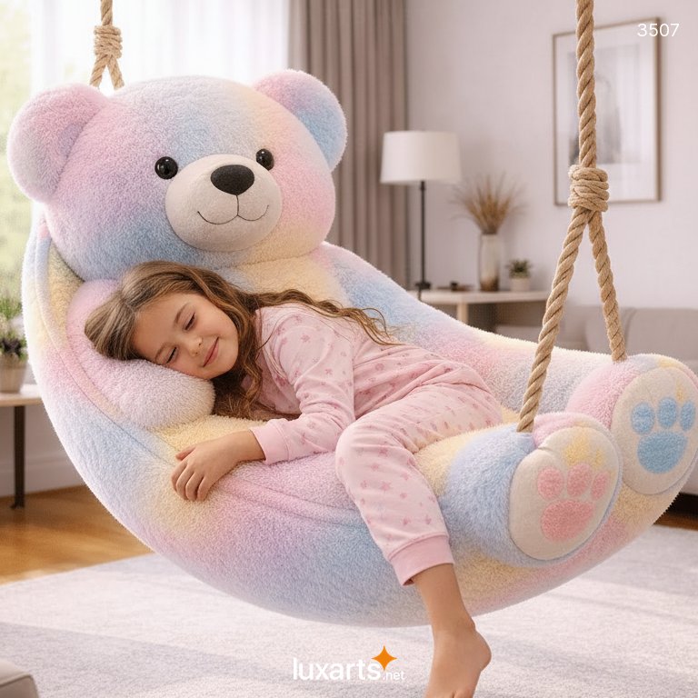 Teddy Bear Shaped Swing Chair – Cozy, Playful Seating for Kids and ...